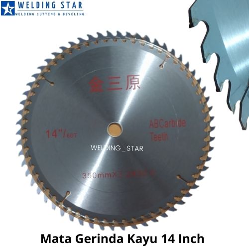MATA GERINDA POTONG KAYU 350 X 3.0 X 30.0 / MATA TABLE SAW 14 inch ...