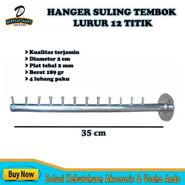 Hanger Suling Tembok 12 paku Lurus Lempeng 35 cm | Lazada Indonesia