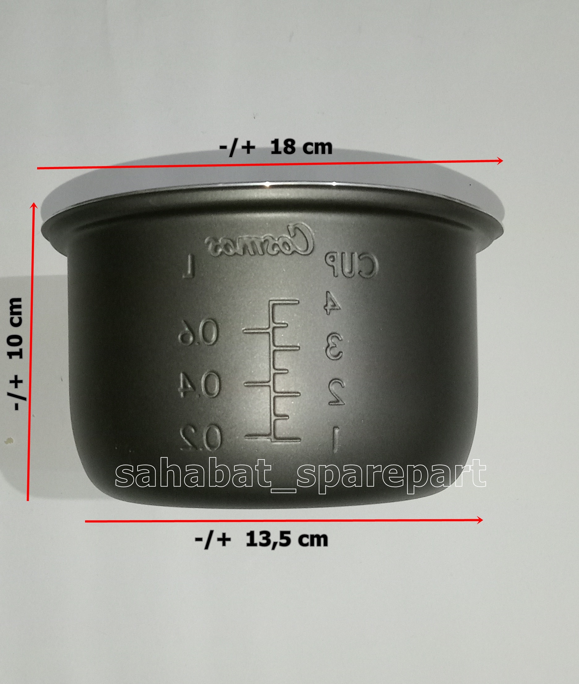 PANCI TEFLON INNER POT 0.6 LITER MAGICOM COSMOS TIPE CRJ-101N ORIGINAL ...