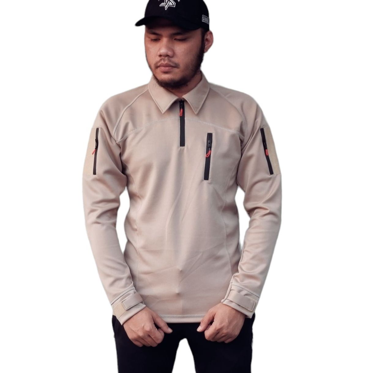 Deloxsi Kaos Scuba Tactical Baju Bdu Tactical Full Scuba Lengan Panjang Cream | Lazada Indonesia