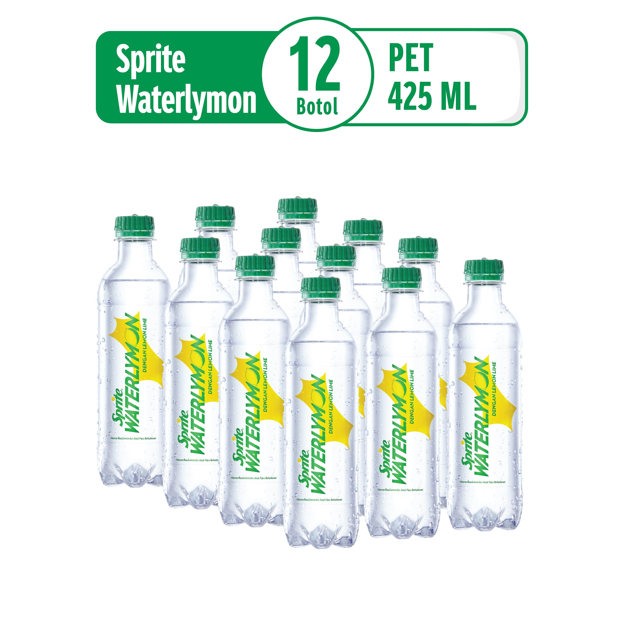 Sprite Waterlymon - Botol 425mL x 12pcs | Lazada Indonesia