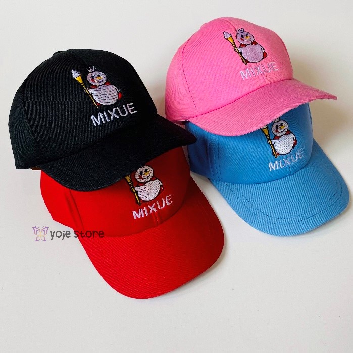 topi anak mixue model kekinian topi anak perempuan dan laki laki lucu ...