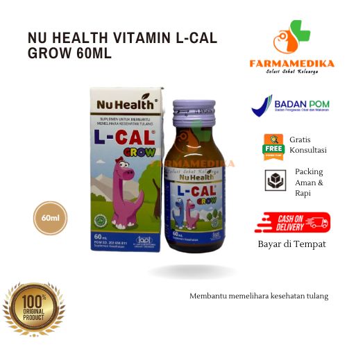NU HEALTH VITAMIN L-CAL GROW 60ML | Lazada Indonesia