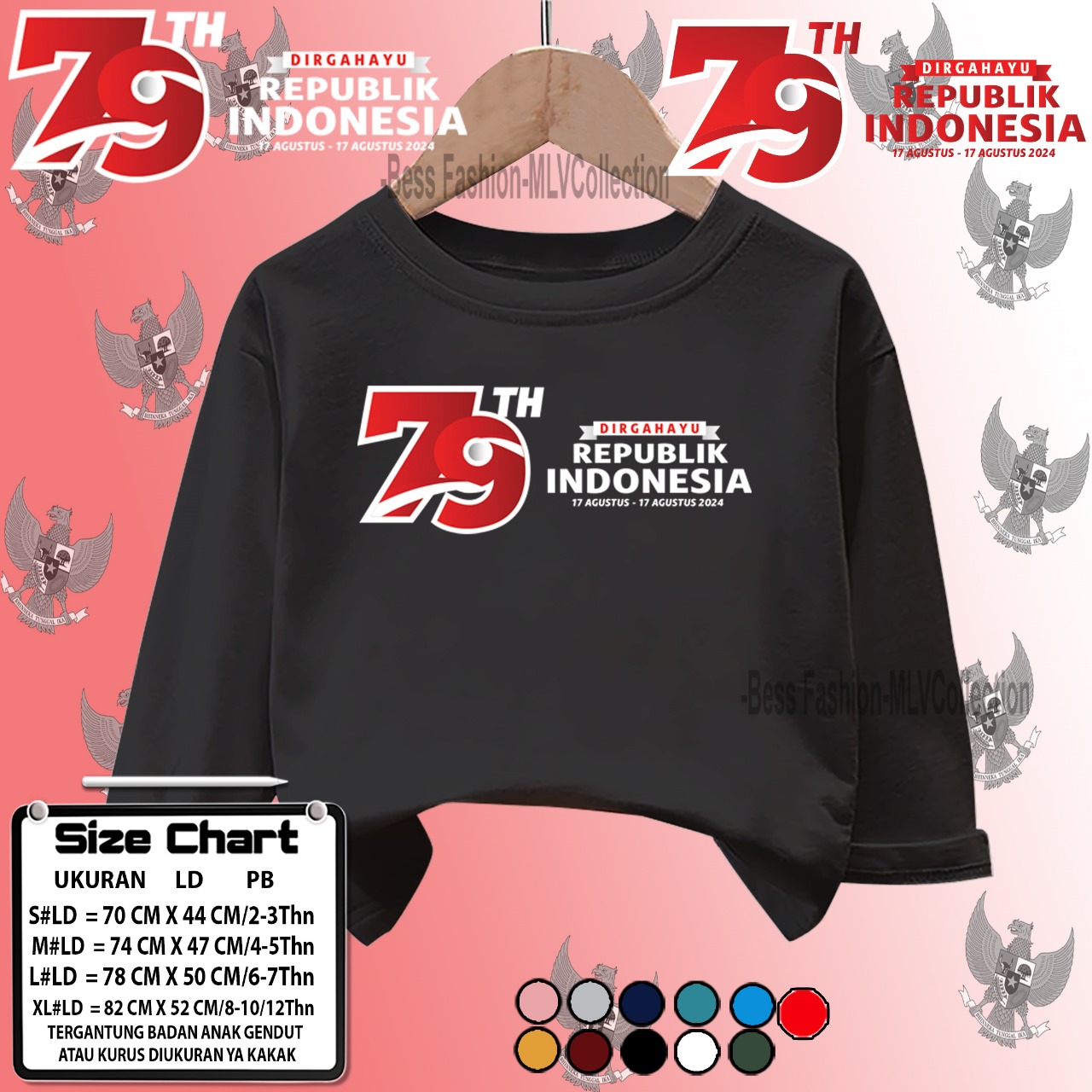 KAOS 17 AGUSTUS HARI KEMERDEKAAN RI 79 ANAK ANAK LENGAN PANJANG HUT RI ... KAOS 17 AGUSTUS HARI KEMERDEKAAN RI 79 ANAK ANAK LENGAN PANJANG HUT RI ...
