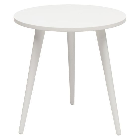 MEJA BULAT PUTIH MINIMALIS / MEJA AESTETIC TERMURAH / Meja hias cafe ...