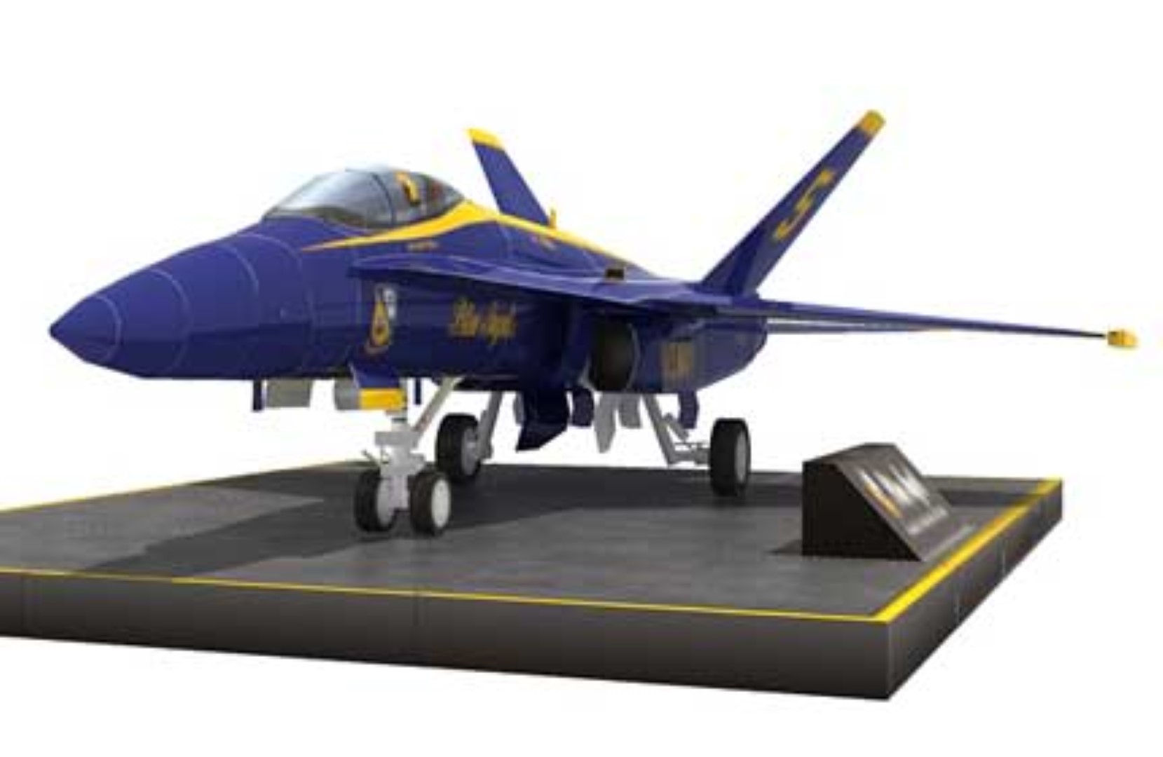 DIY Papercraft Lembar kertas pola pesawat Tempur Boeing FA-18 Blue ...