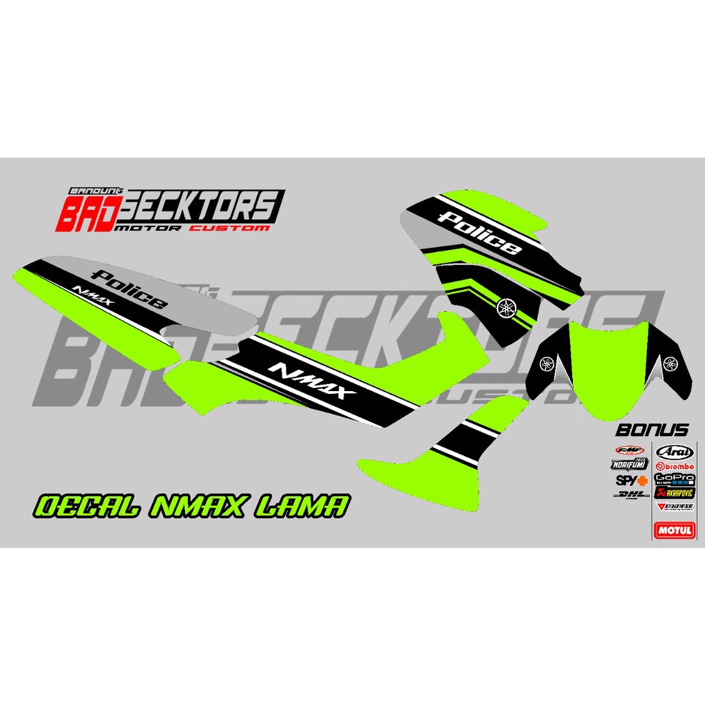 STRIPING DECAL FULL BODY YAMAHA NMAX LAMA MOTIF POLICE | Lazada Indonesia