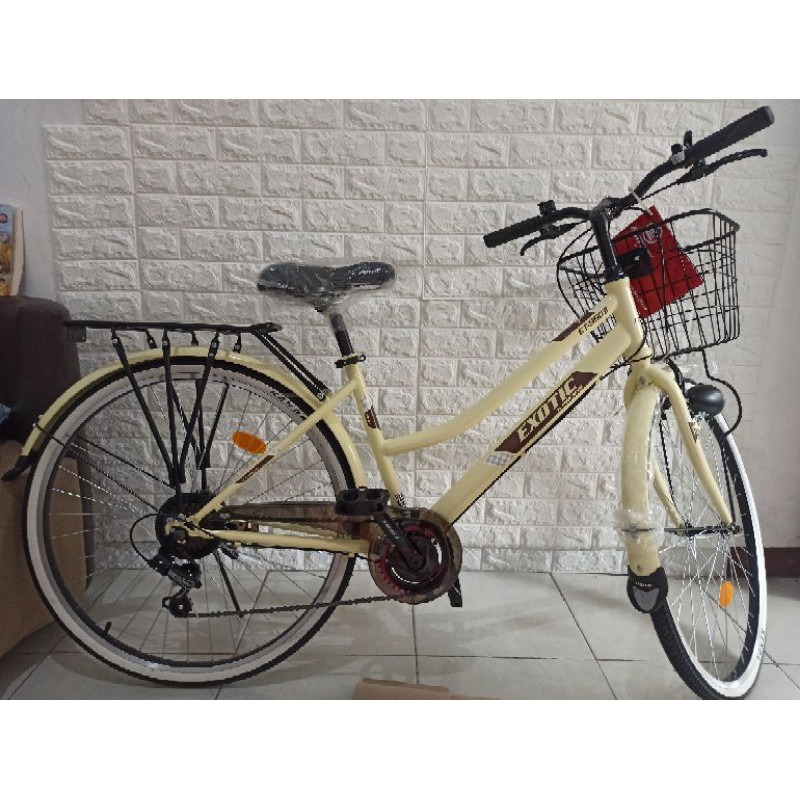 SEPEDA PEREMPUAN CITYBIKE 26 EXOTIC ET-5503 7 SPEED SEPEDA MINI 26 CTB ...