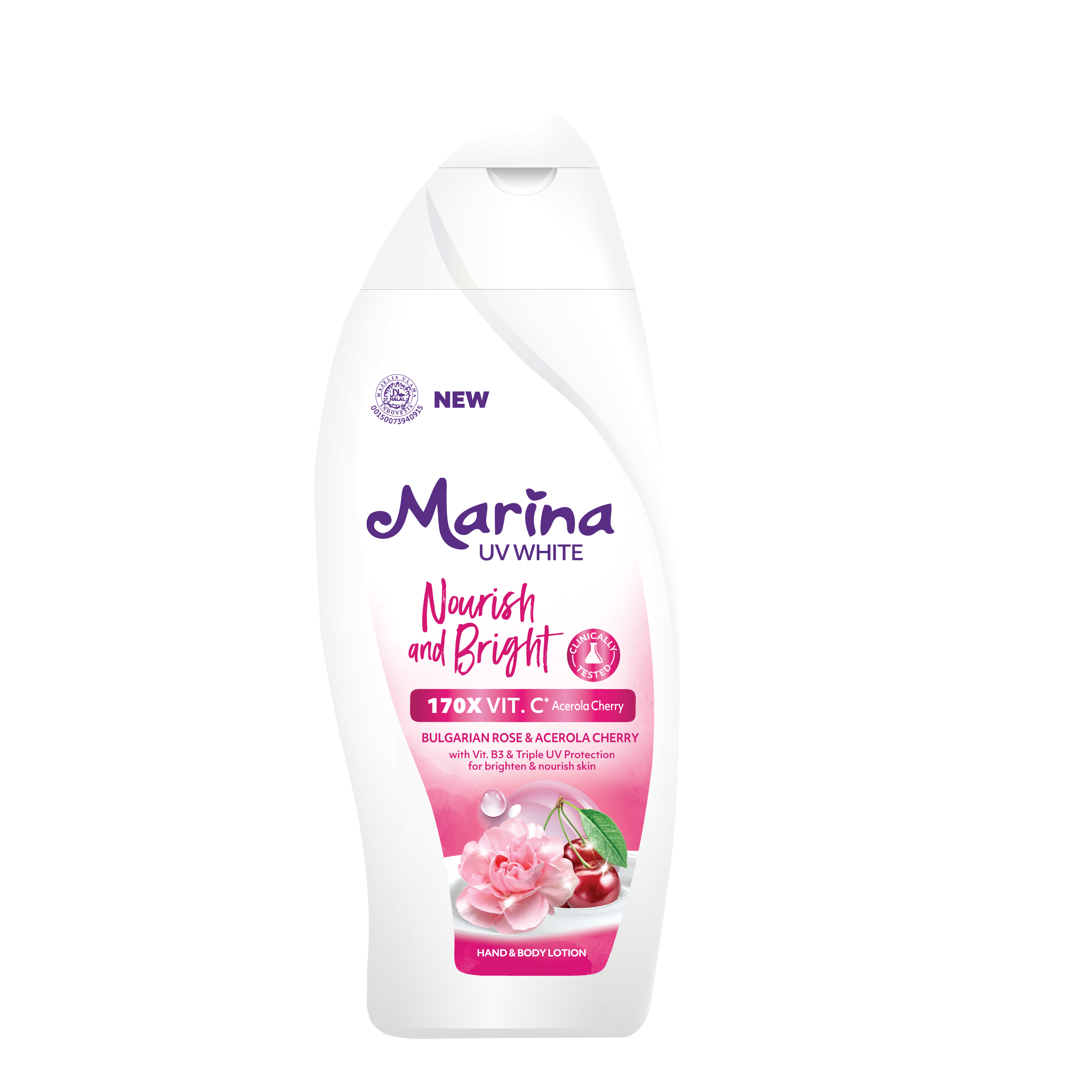 MARINA Hand & Body Lotion UV White / Lotion Badan / Hand Body Lotion ...
