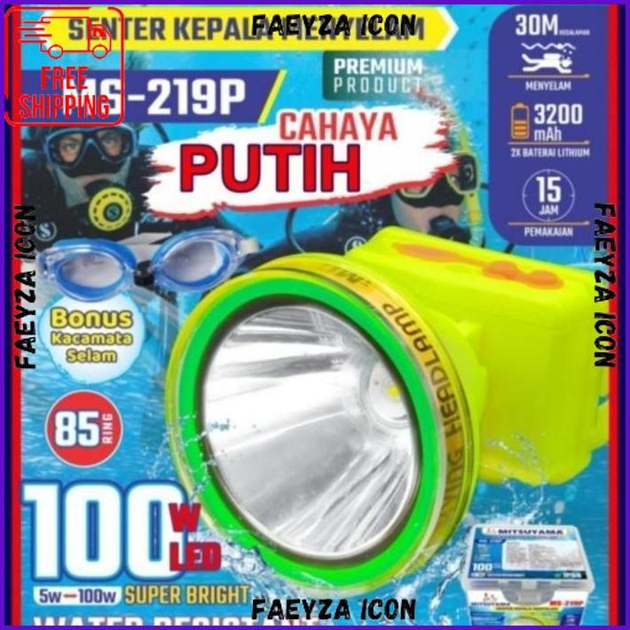 Senter Selam Mitsuyama 100W Ms 219 / Ms-219 (Sinar Putih / Kuning ...