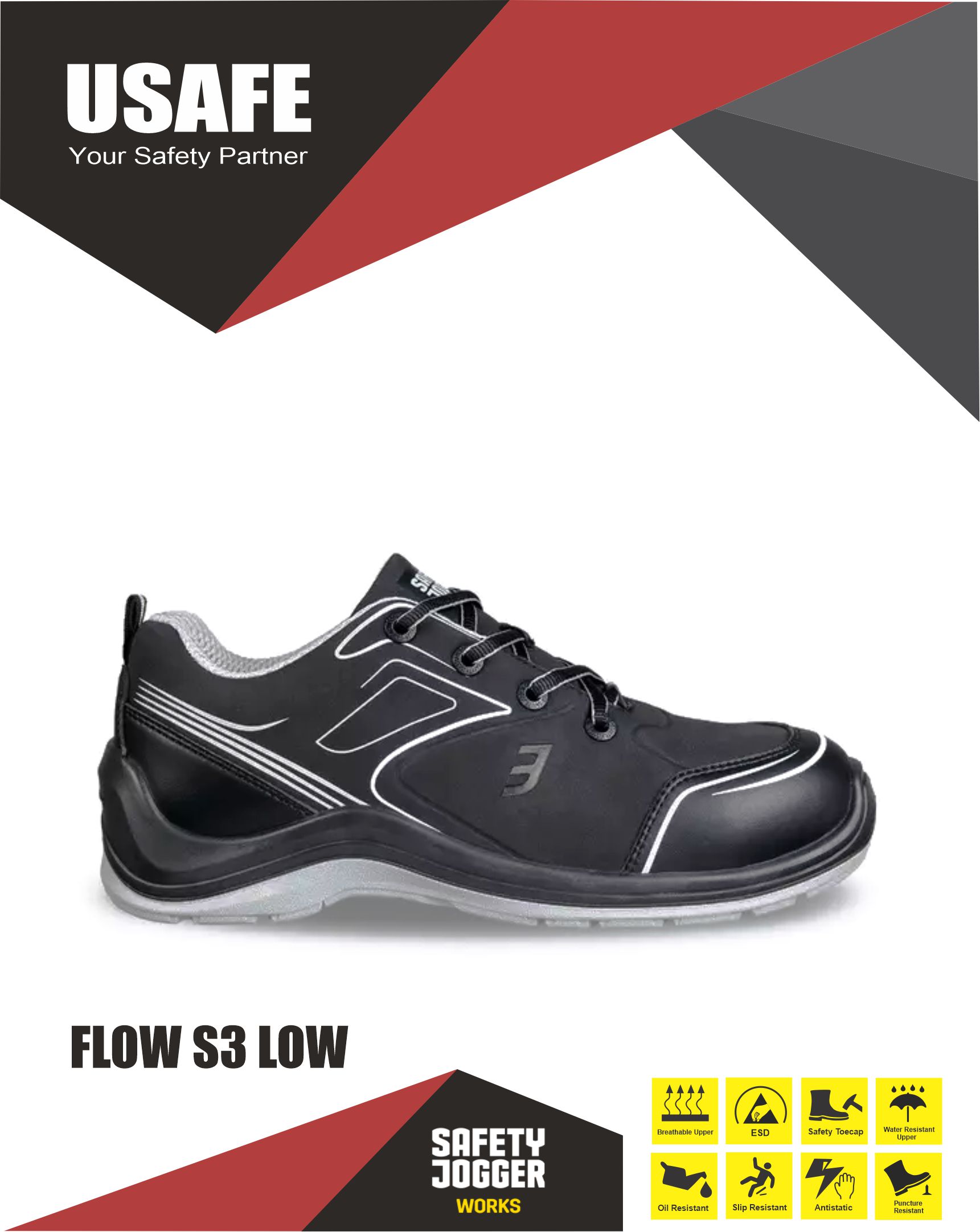 Sepatu Safety Jogger Flow S3 Low | Lazada Indonesia