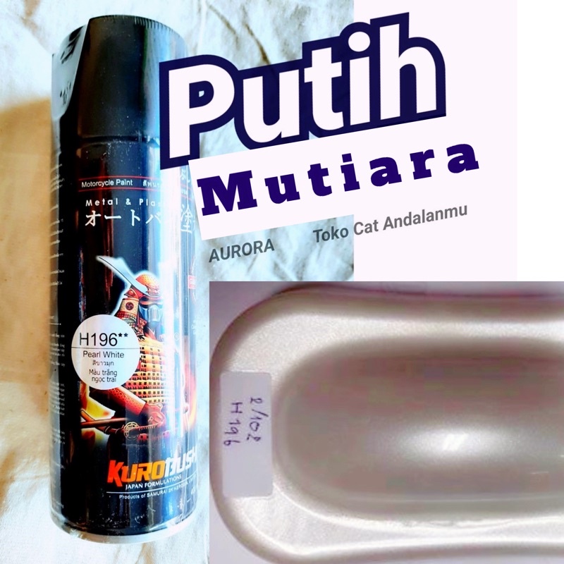 Pilox Samurai Pearl White H196 Putih Mutiara Metalik Metallic Honda Cat Pilok Tahan Bensin 400ml ...
