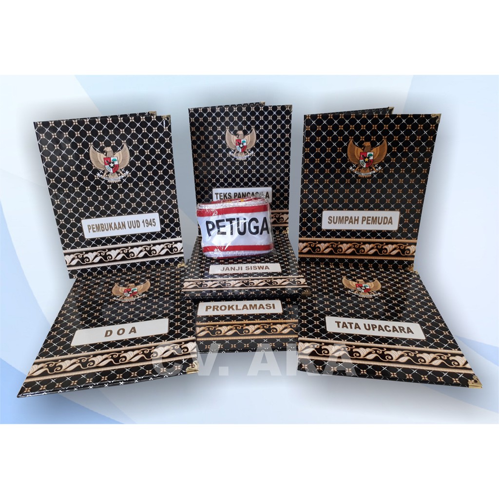 Map Upacara / Perlengkapan Upacara Komplit motif BATIK (Isi 7 Map & 12 ...