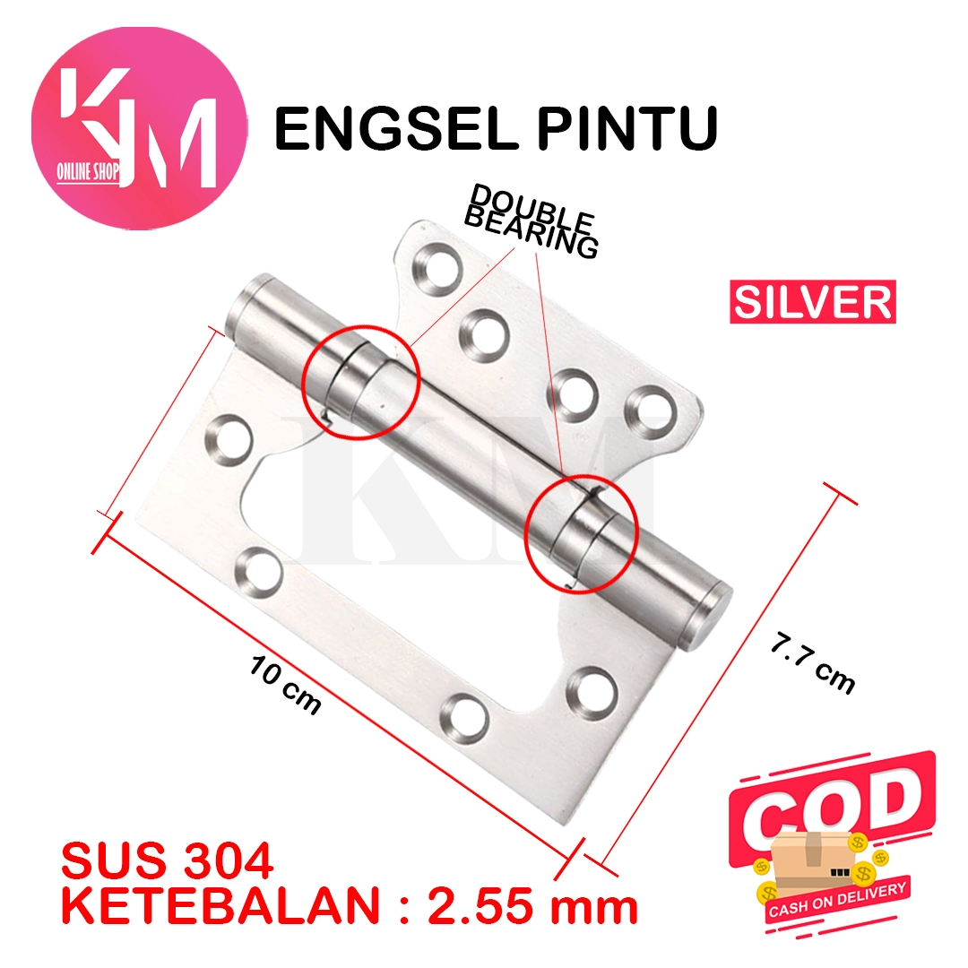 Engsel Pintu 4 inch / Engsel Jendela Kupu-kupu tanpa coak | Lazada ...