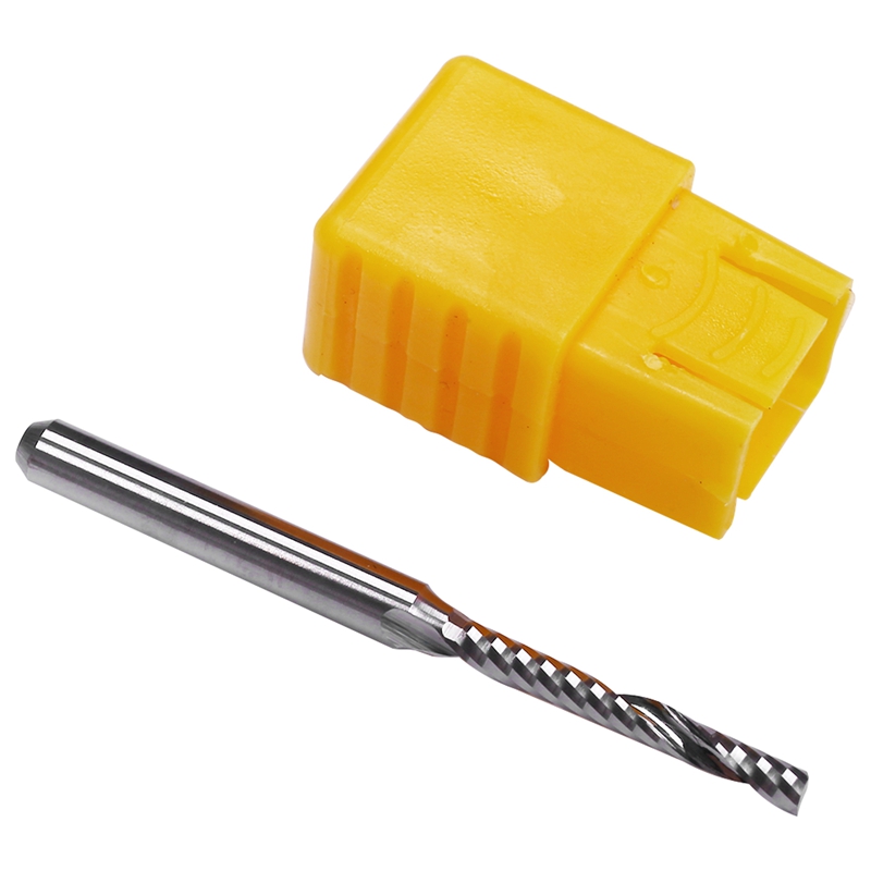 2mm x 15mm Carbide Single Flute Spiral End Mill CNC Router Bit - BLjKMw ...
