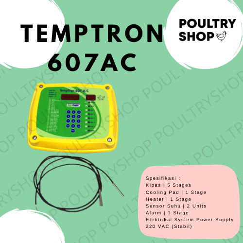 TEMPTRON 607 AC KONTROLER KONTROL SUHU KANDANG AYAM | Lazada Indonesia