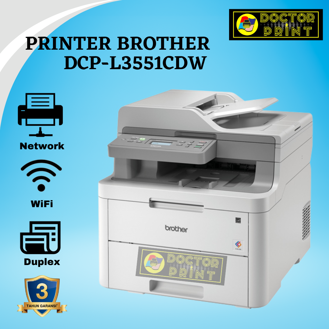 Printer Brother DCP-L3551CDW Laser Color AIO Duplex & Wifi | Lazada ...