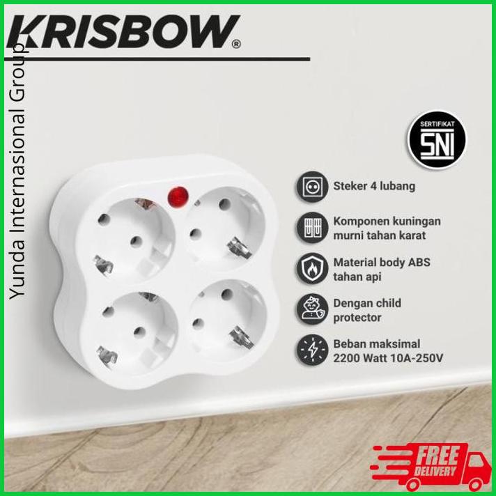 Ace - Krisbow Steker Arde Listrik 4 Arah - Putih Terbaik Dikelasnya ...