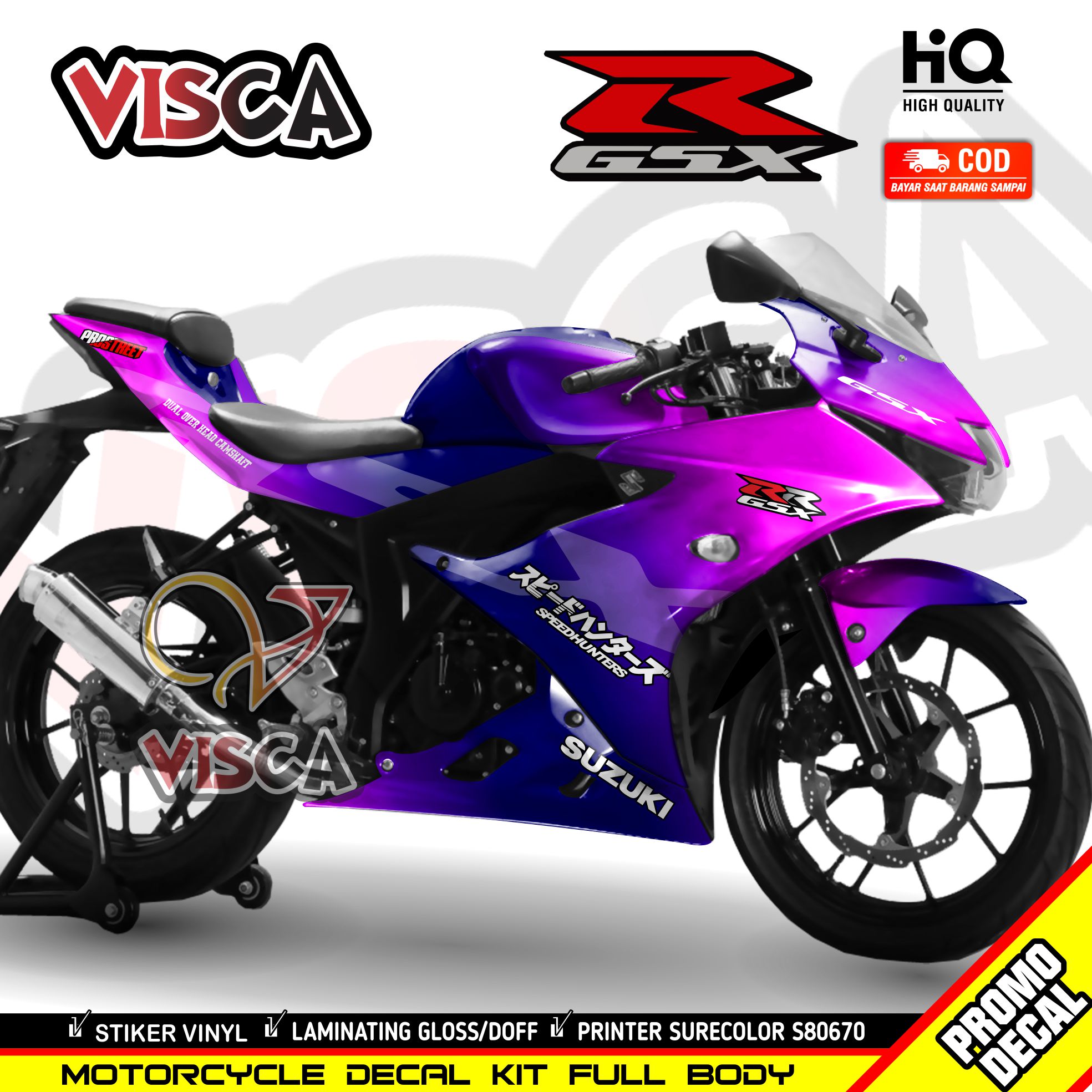 Decal Gsx R150 Full Body Stiker Gsx R150 Full Body Decal Gsx 150 Full ...