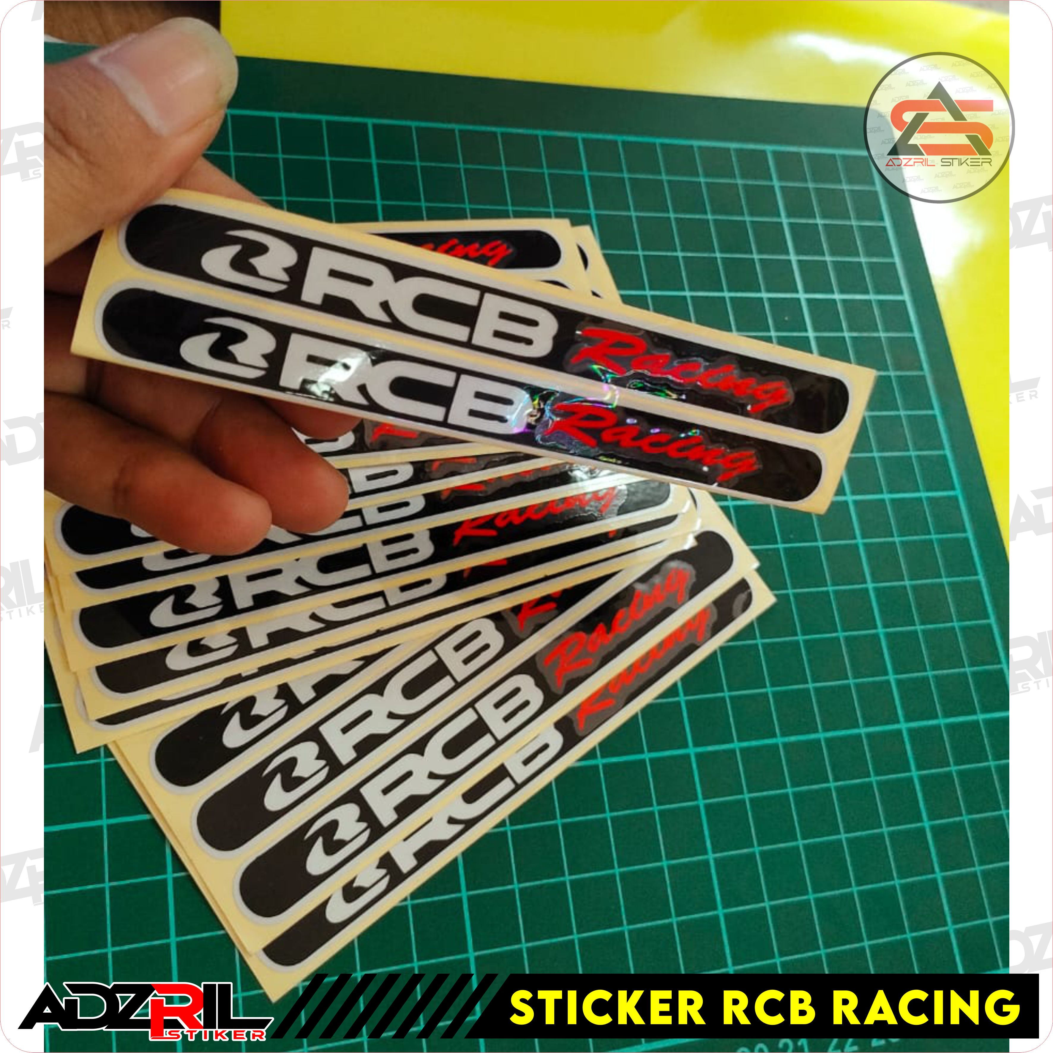 STICKER CUTTING RCB racing / STICKER MOTOR / STICKER MOBIL / STICKER ...