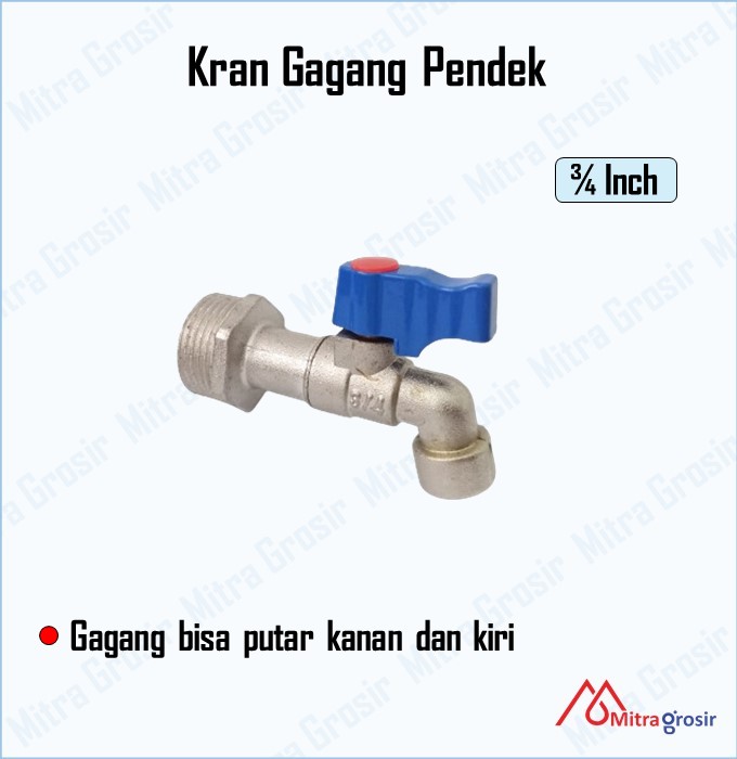 Kran Air Besi Gagang Pendek Keran Model ONDA Viper 1/2 Inch & 3/4 Inch ...