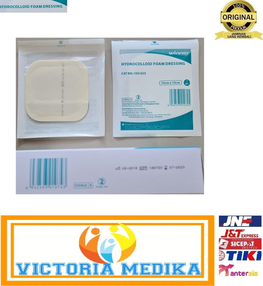 Plester Penyerap Penyembuhan Luka Basah Decubitus,Hydrocolloid Foam 2 ...
