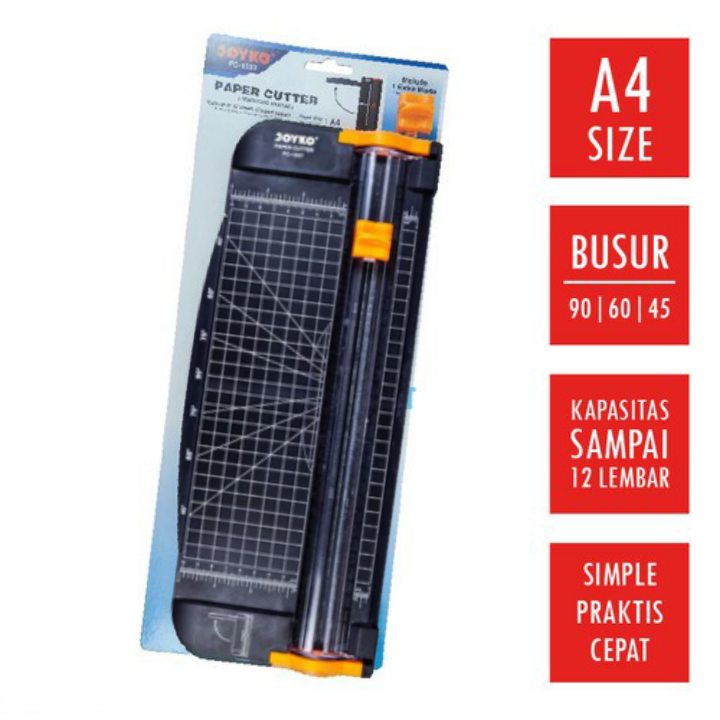 PAPER CUTTER A4 | PEMOTONG KERTAS JOYKO PC-1637 ALAS HITAM | Lazada ...
