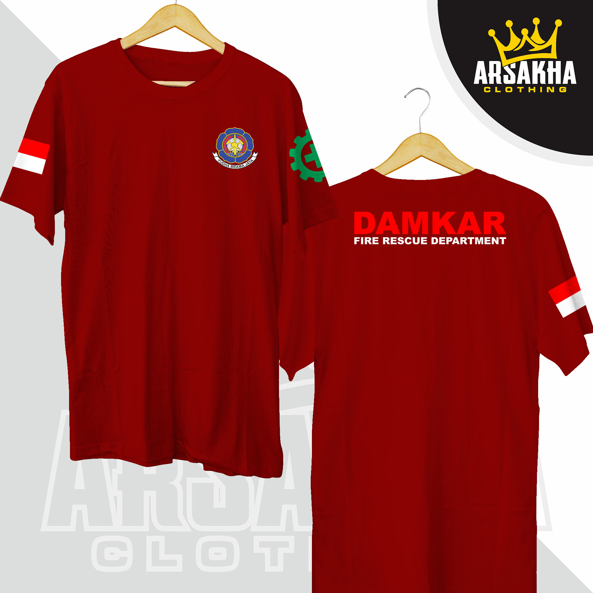 Kaos Pemadam Kebakaran Damkar Fire Rescue Baru Baju Distro - Arsakha ...
