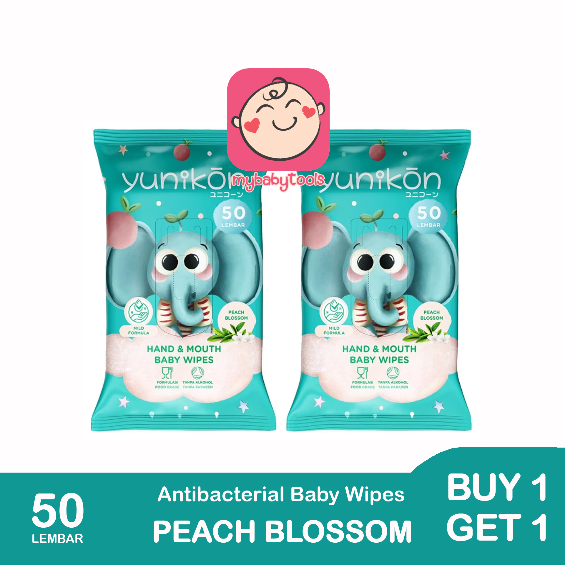 YUNIKON BABY WIPES TISSUE BASAH BAYI 50s | Lazada Indonesia