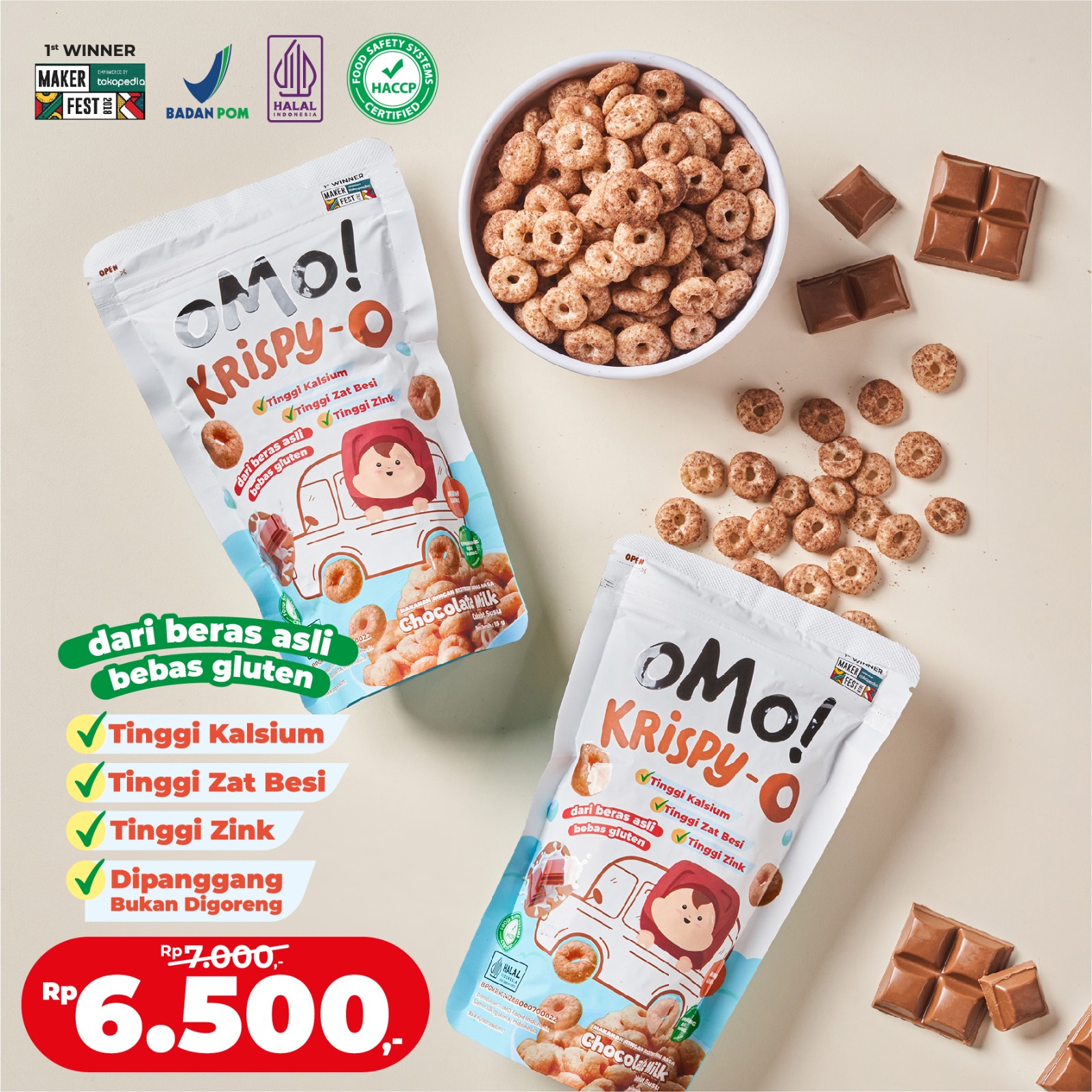 [NEW] OMO! Krispy O CHOCO MILK | Lazada Indonesia
