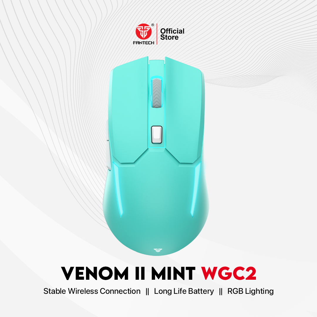 Fantech MINT EDITION Venom II WGC2 Wireless Mouse Gaming | Lazada Indonesia