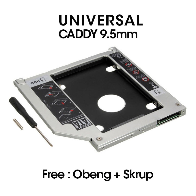 Freebies - Caddy SSD HDD 2.5" Slim 9.5mm SATA to SATA DVD Slot Hardisk ...
