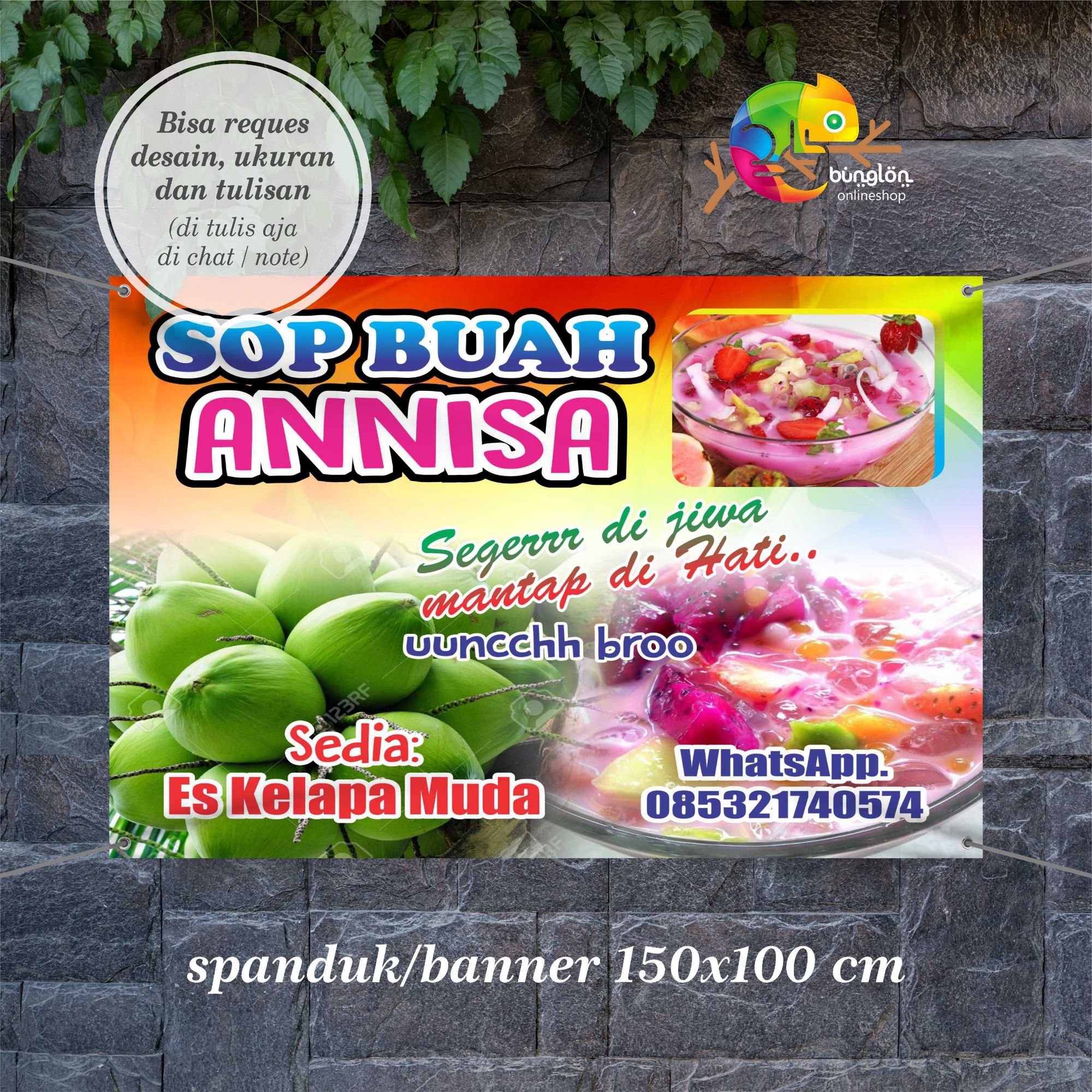 Spanduk, Banner Sop Buah & Es Kelapa | Lazada Indonesia