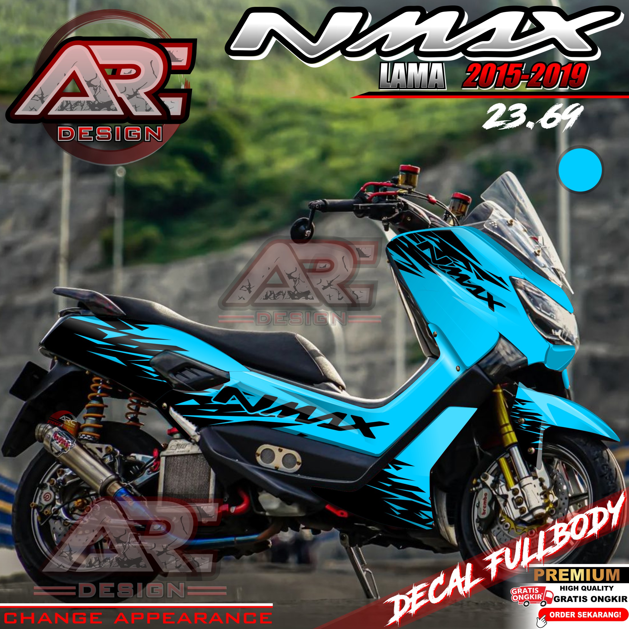 (COD) TERBARU Decal Sticker Yamaha Nmax 155 Old 2015 2016 2017 2018 ...