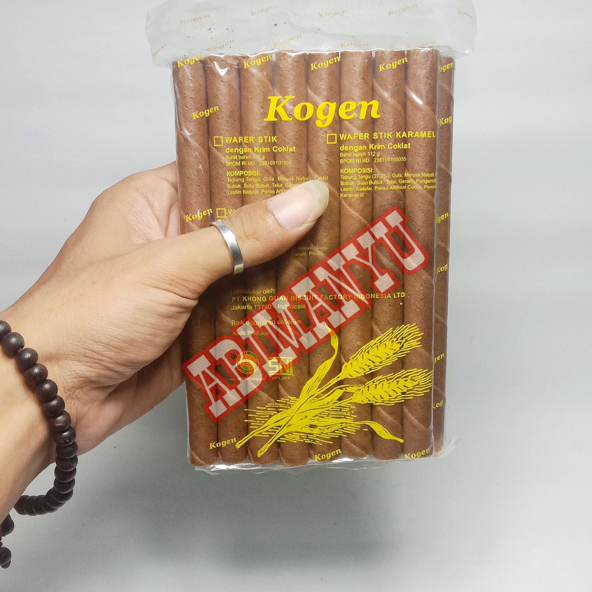 KHONG GUAN WAFER STICK KARAMEL - Astor KOGEN Rasa Karamel 112gr ...