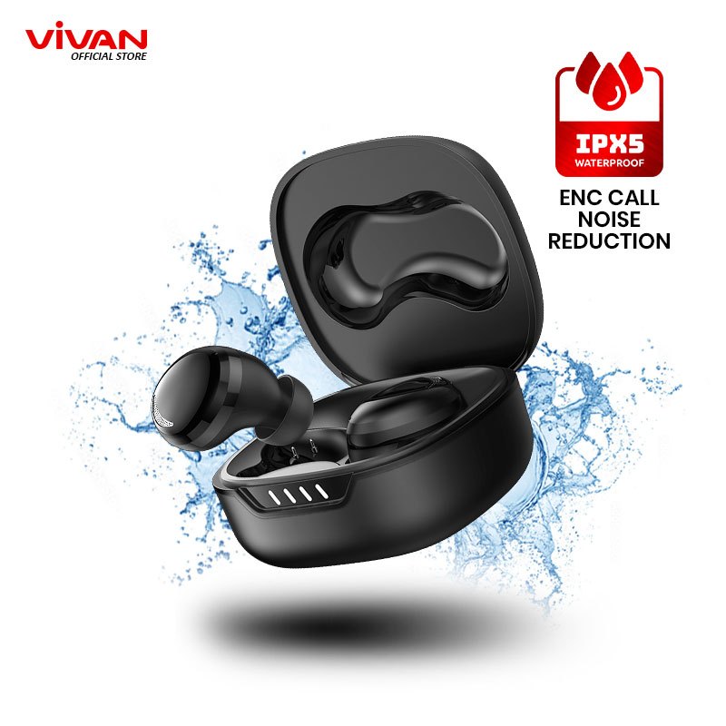 VIVAN TWS LIFE 100 Upgraded Bluetooth 5.3 ENC Earbuds Earphone True ...