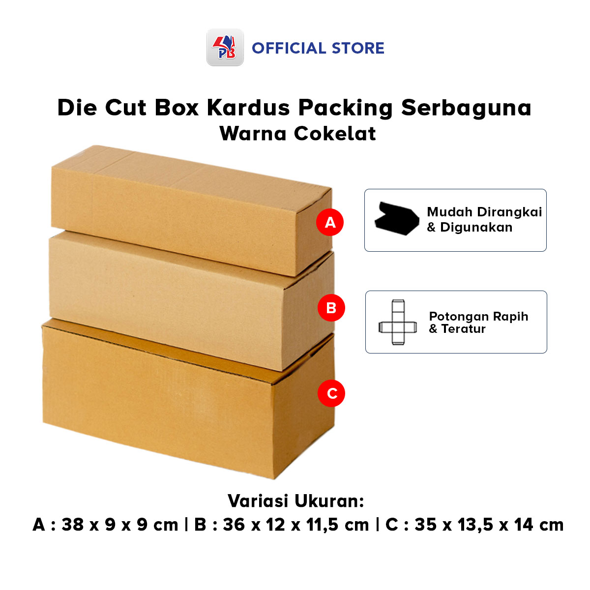 Kardus Packing Panjang Polos Dus Packing Olshop Isi 10 Pcs Warna Coklat ...