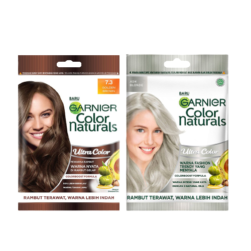 (Sachet) Paket Garnier Color Naturals Golden Brown + Ash Blonde BY ...