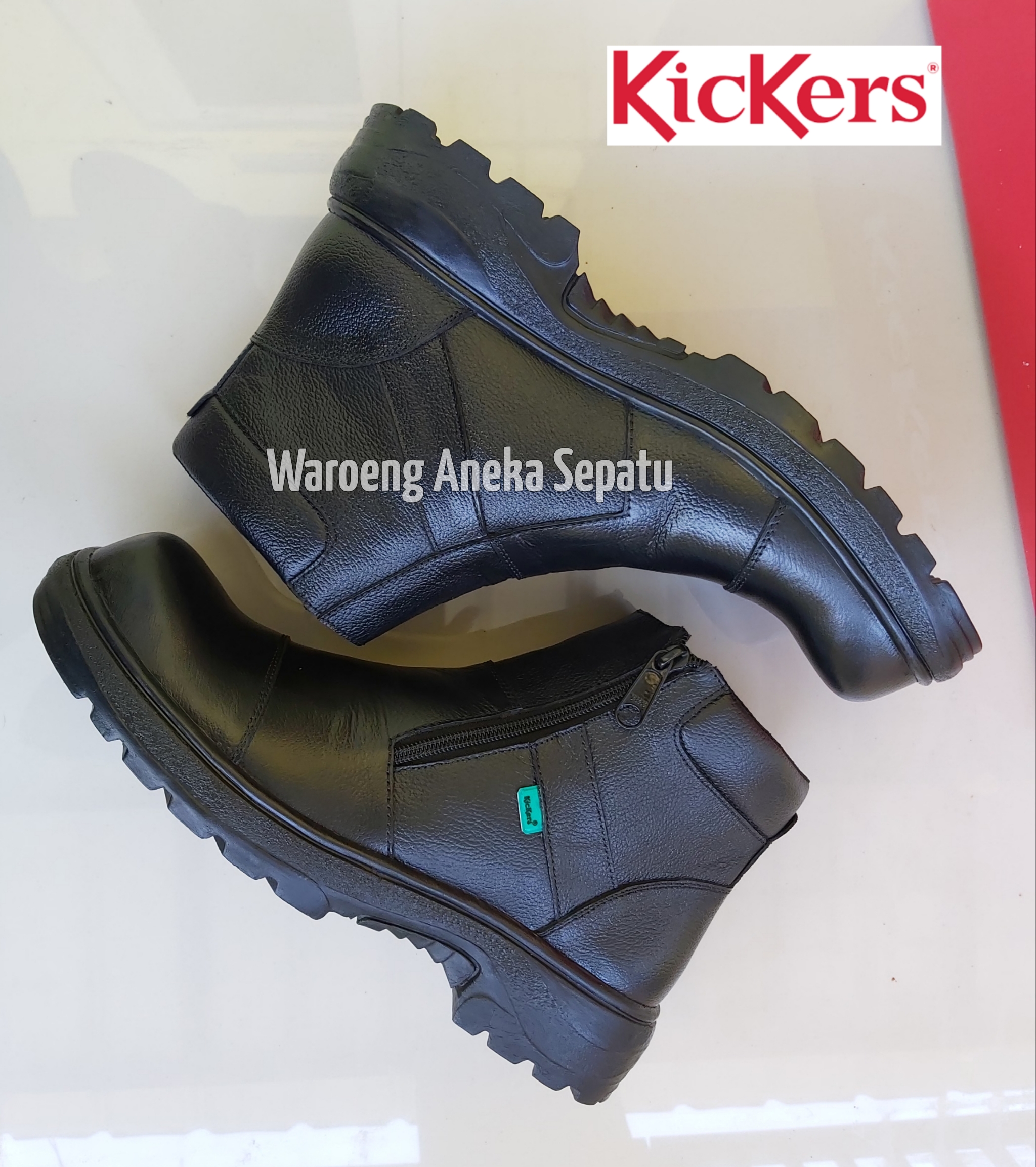 SEPATU BOOTS KOMANDO TALI DAN SLETING SEPATU SAFETY NEW KOMANDO KULIT ...