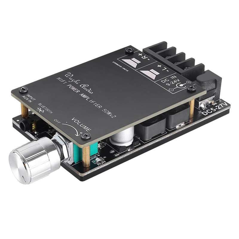 Bluetooth 5.0 Subwoofer 50W+50W Equalizer Audio Power Amp Tone Bass ...