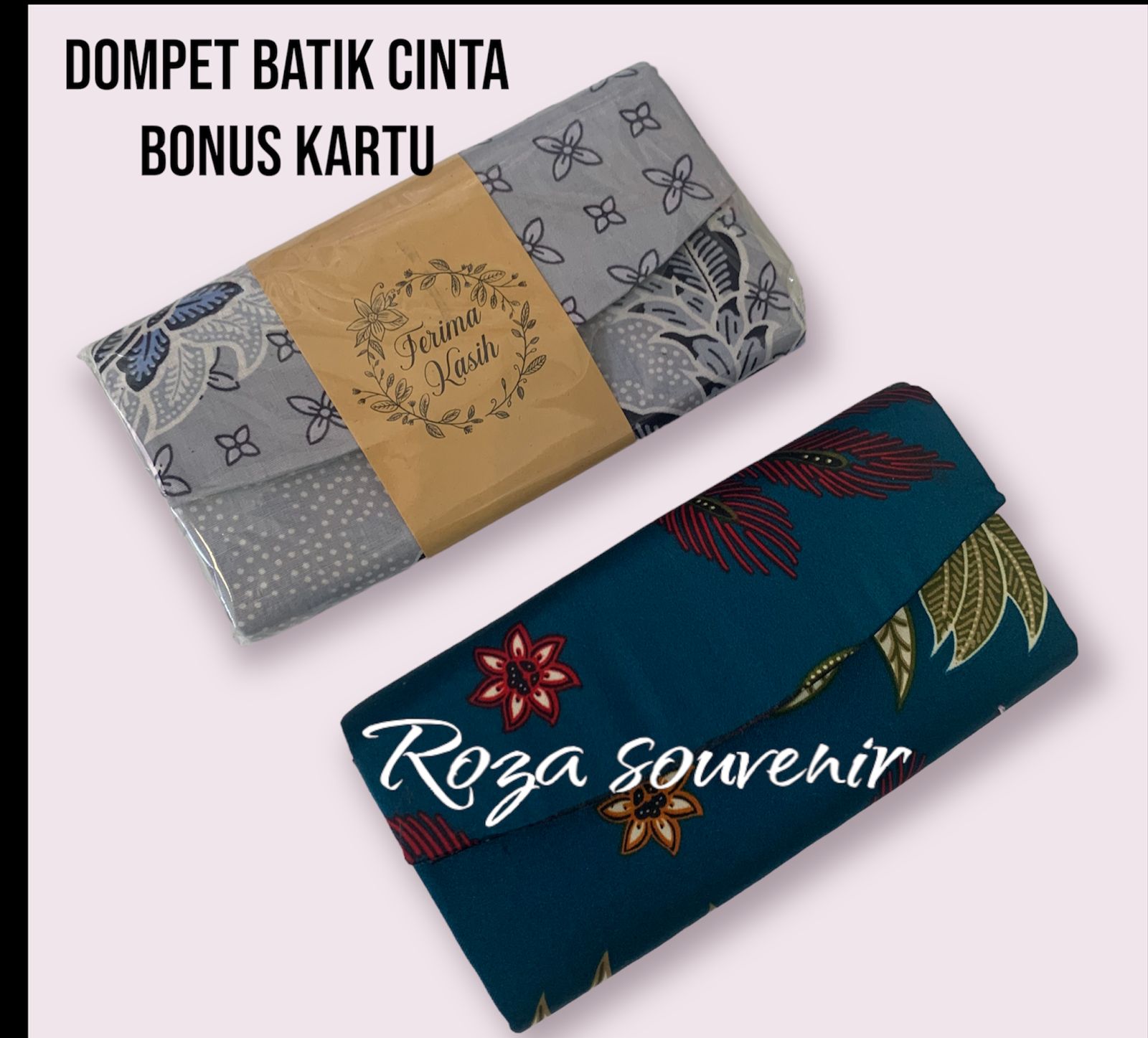 souvenir 50pcs DOMPET BATIK CINTA free kartu ucapan sovenir unik murah bermanfaat | Lazada Indonesia