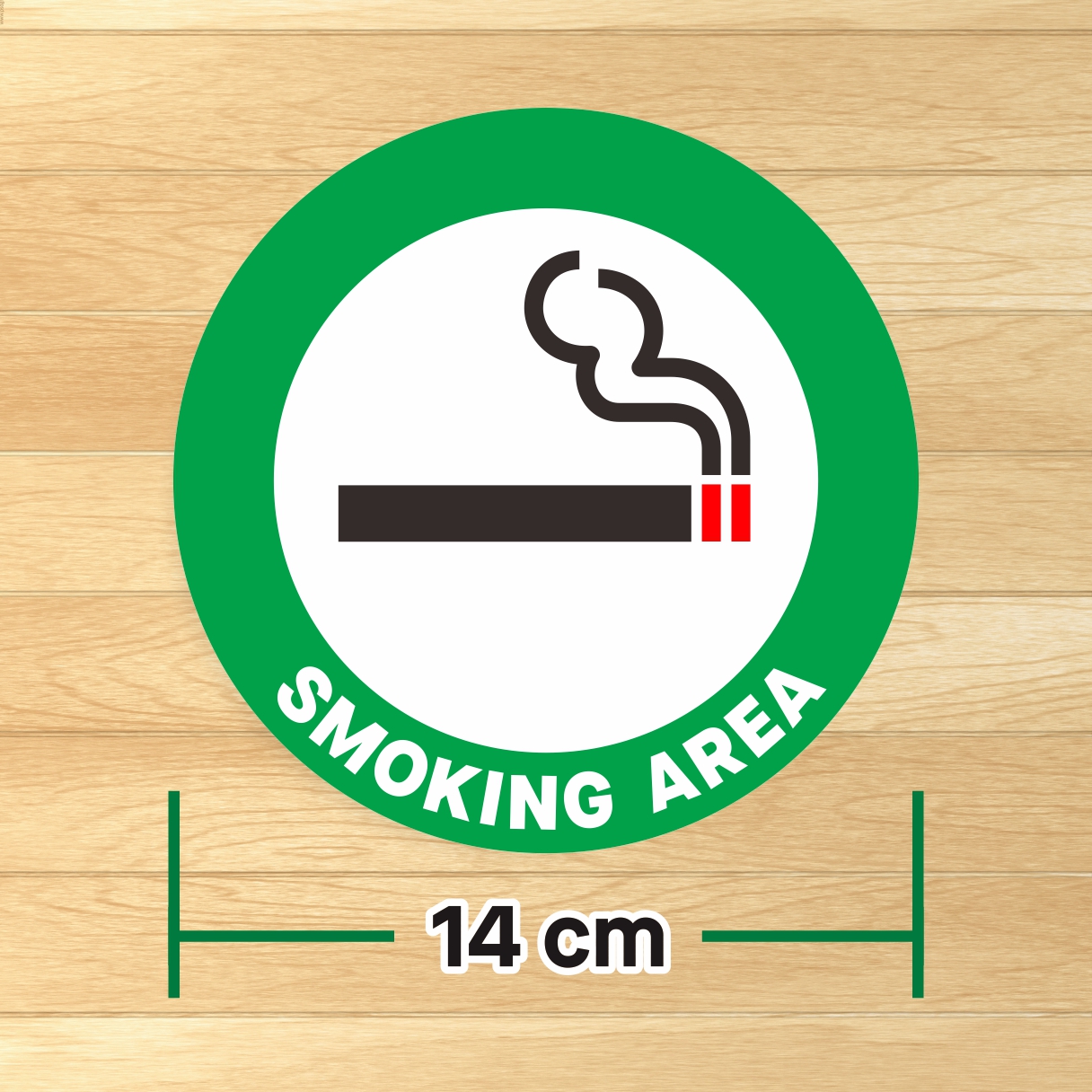 Sticker Bulat Smoking Area Stiker Label Sign Marka Bundar Area Merokok ...