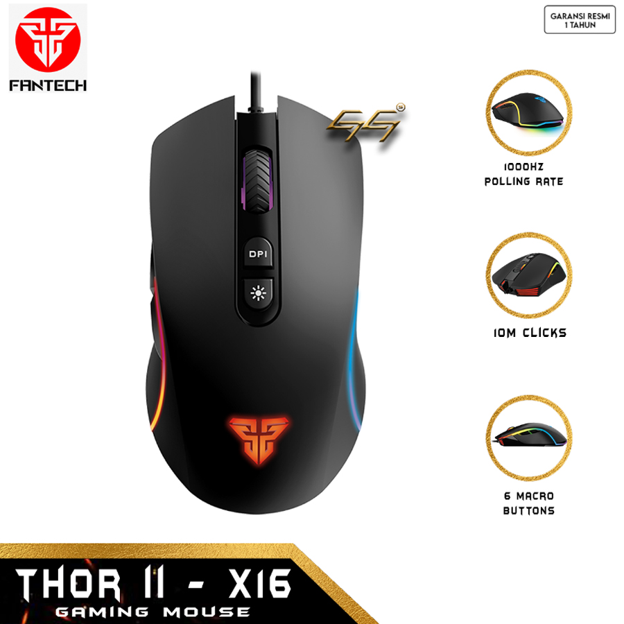 Mouse Gaming RGB Fantech Thor II X16 RGB Gaming Mouse | Lazada Indonesia