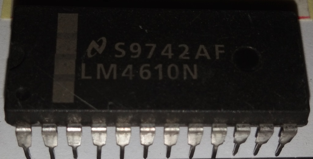 LM4610N LM4610 DIP-24 Dual DC Operated Tone Control with 3-D Sound ...