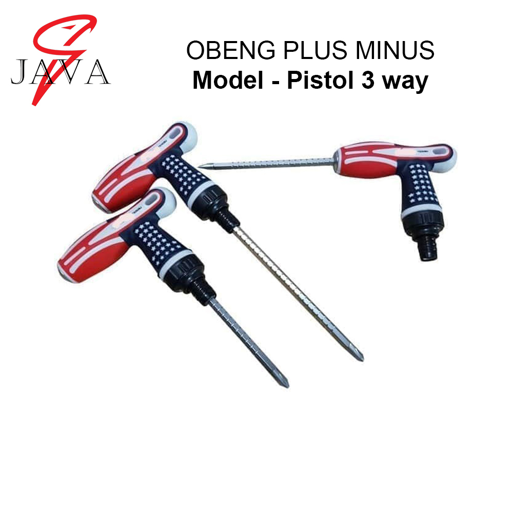 EastJava - Obeng Plus Minus Model Pistol USA Obeng T 3 way Bolak Balik ...