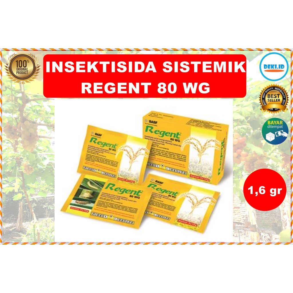 Regent 80 WG Insektisida Sistemik Obat Hama Serangga Tanaman Kemasan 1 ...