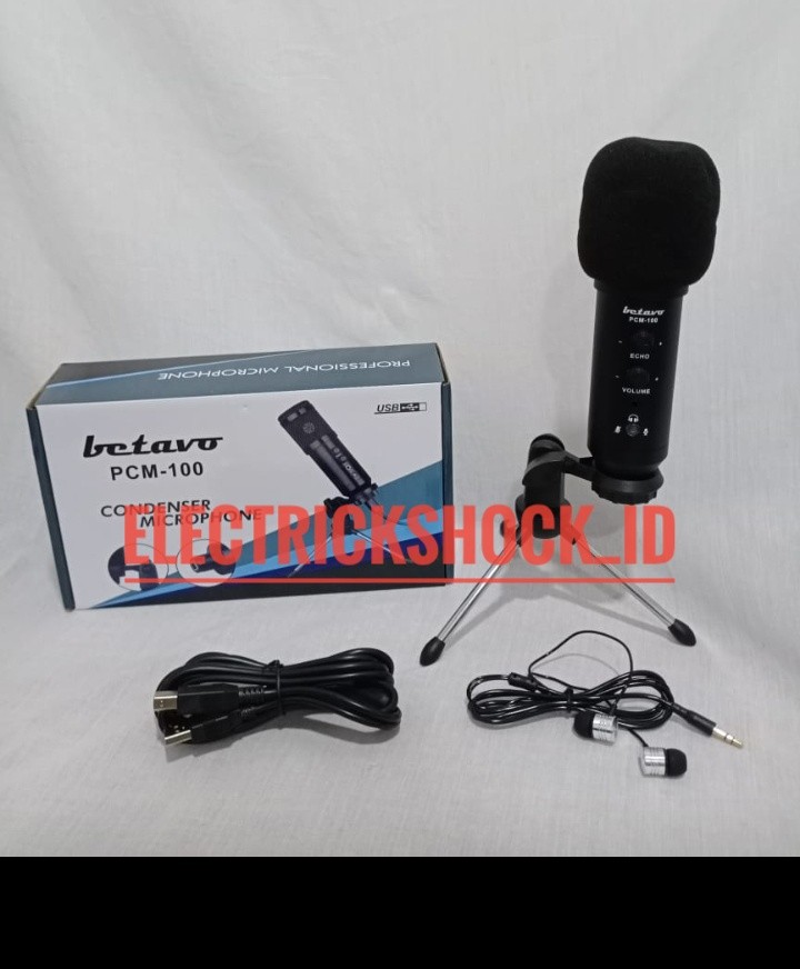 MIC CONDENSOR BETAVO PCM 100 / PCM-100 (ORIGINAL) phantom mic | Lazada ...