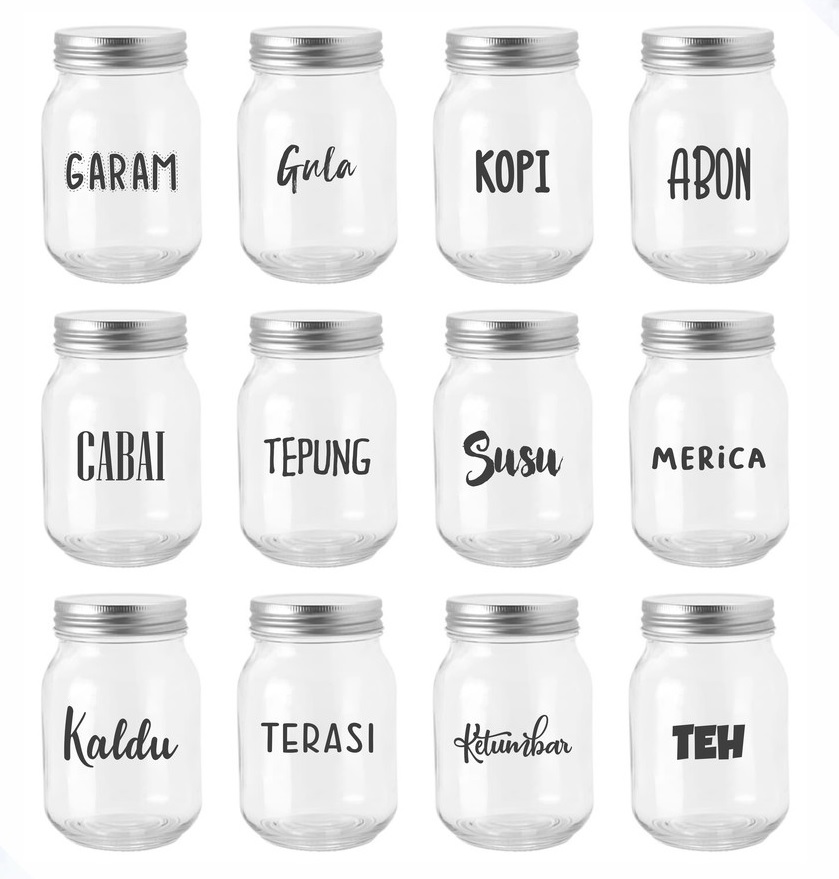 Label Nama SUSU BUBUK - Label Bumbu Dapur / Label Sticker / Sticker ...