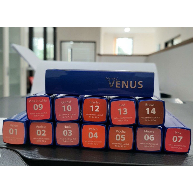 MARCKS VENUS VELVET MATTE LIPSTICK EWA | Lazada Indonesia