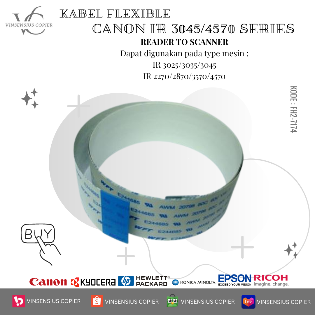 Kabel Flexible CCD Reader To Scanner Canon IR 4570 Series | Lazada ...